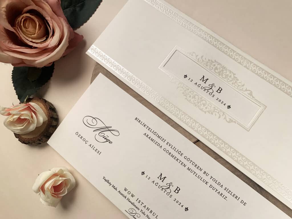 Invitatie de Nunta cu motiv Elegant - Cod 52547 - Indigo
