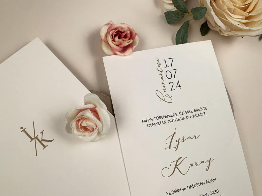 Invitatie de Nunta cu motiv Elegant - Cod 96934 - Indigo