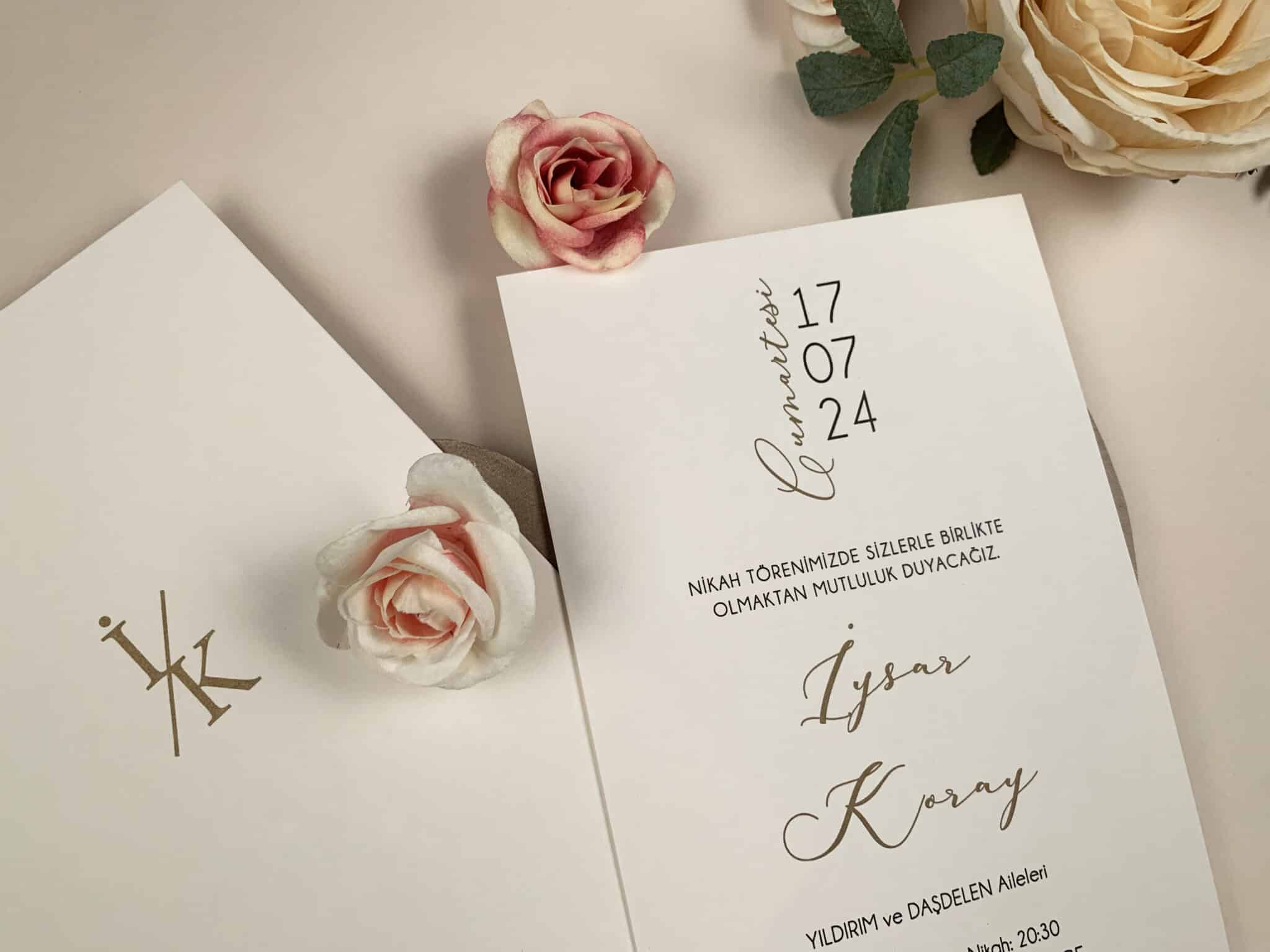 Invitatie de Nunta cu motiv Elegant - Cod 96934 - Indigo