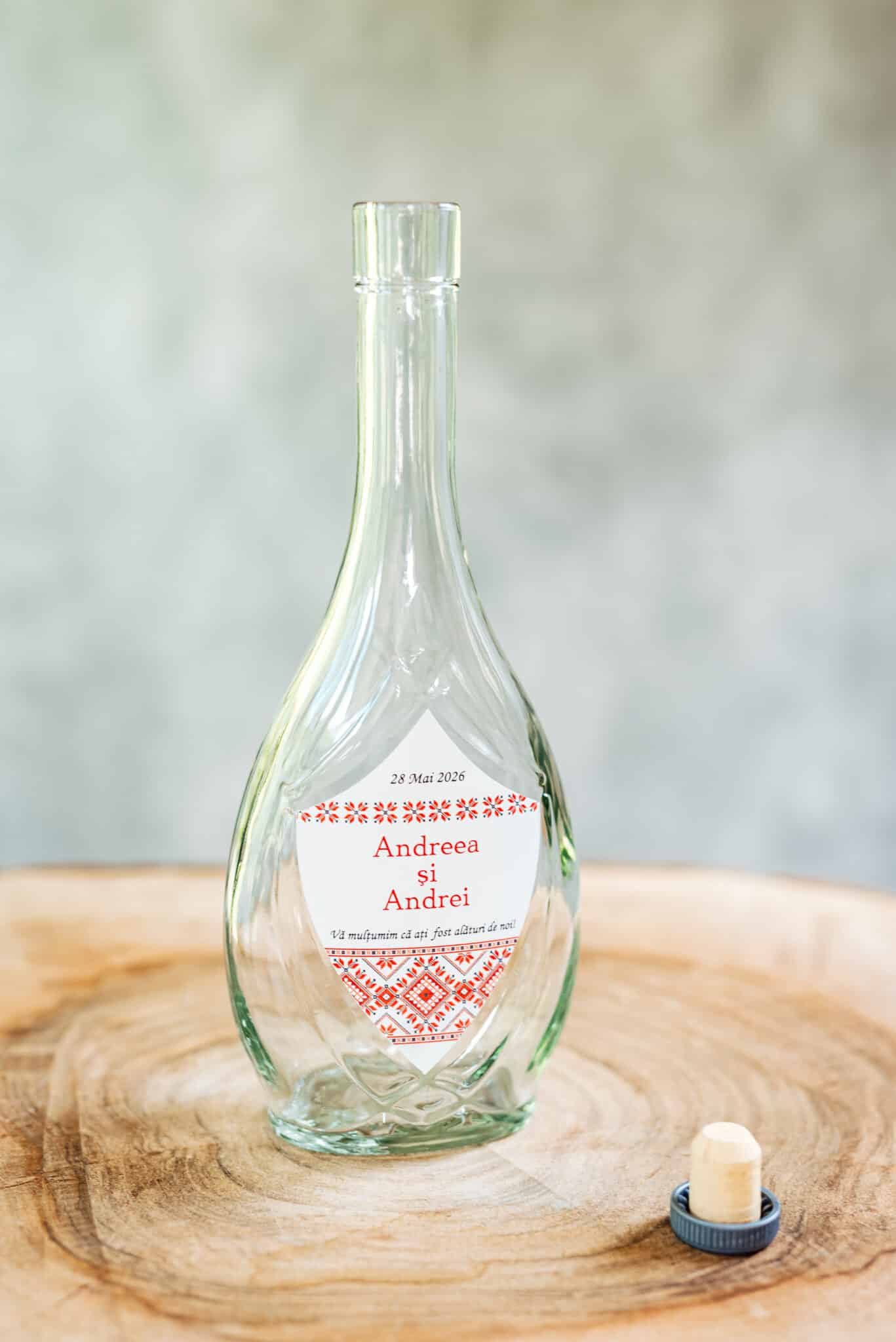 Sticla marturie Nunta IKONA 500 ML - Indigo