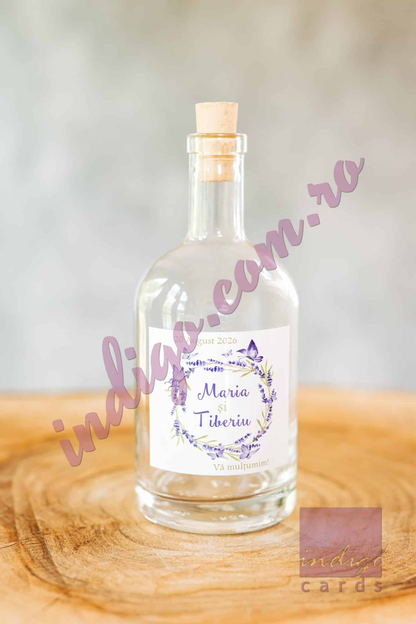 Sticla marturie Nunta CECILIA 700 ML - Indigo