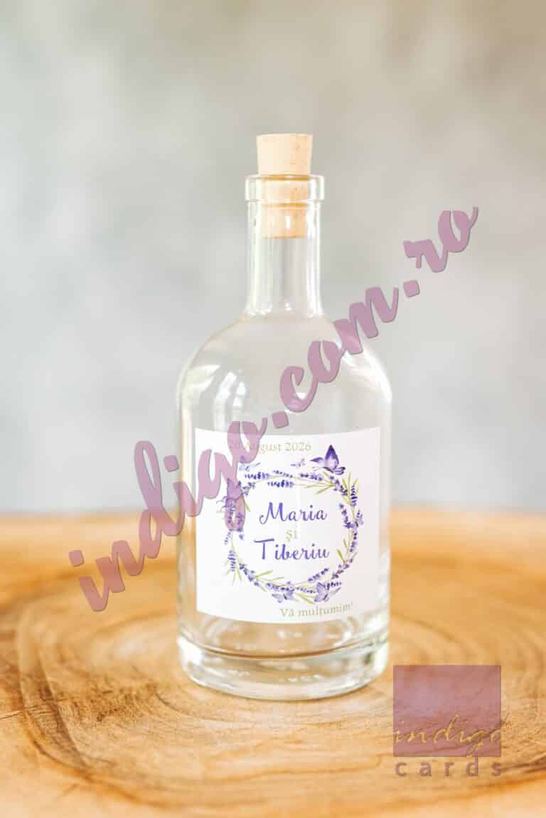 Sticla marturie Nunta CECILIA 700 ML - Indigo