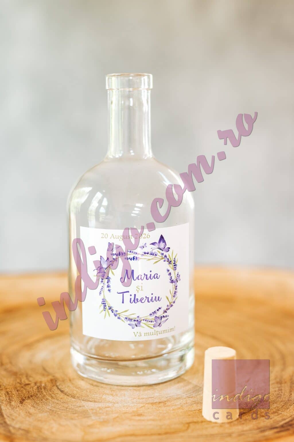 Sticla marturie Nunta CECILIA 700 ML - Indigo