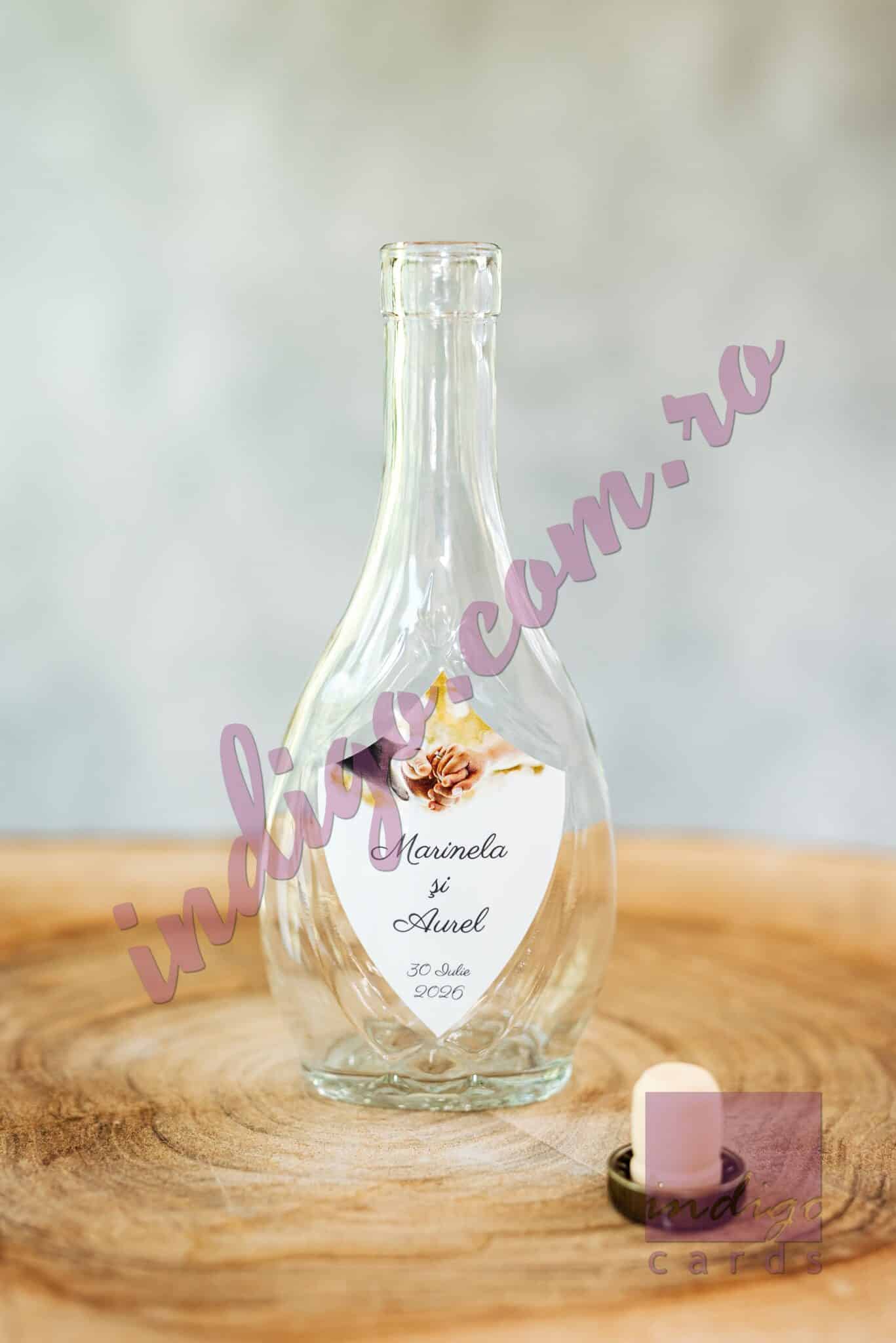 Sticla marturie Nunta IKONA 250 ML - Indigo