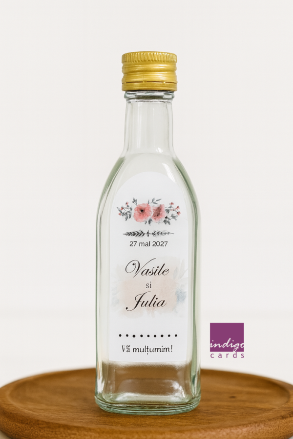 Sticla marturie Nunta SERENA 250 ML - Indigo
